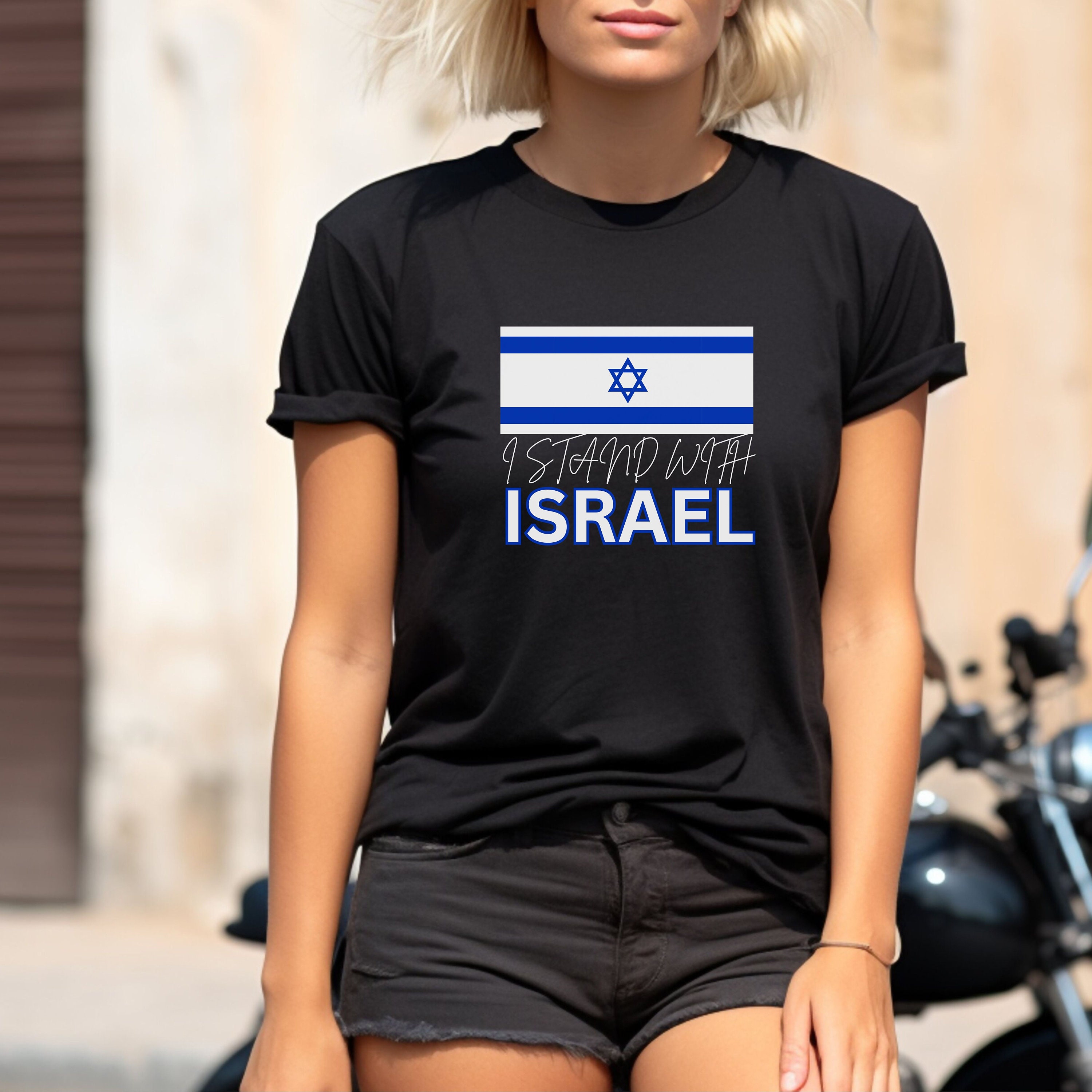 I Stand With Israel T-shirt - Israeli Flag Tee - Solidarity Support ...