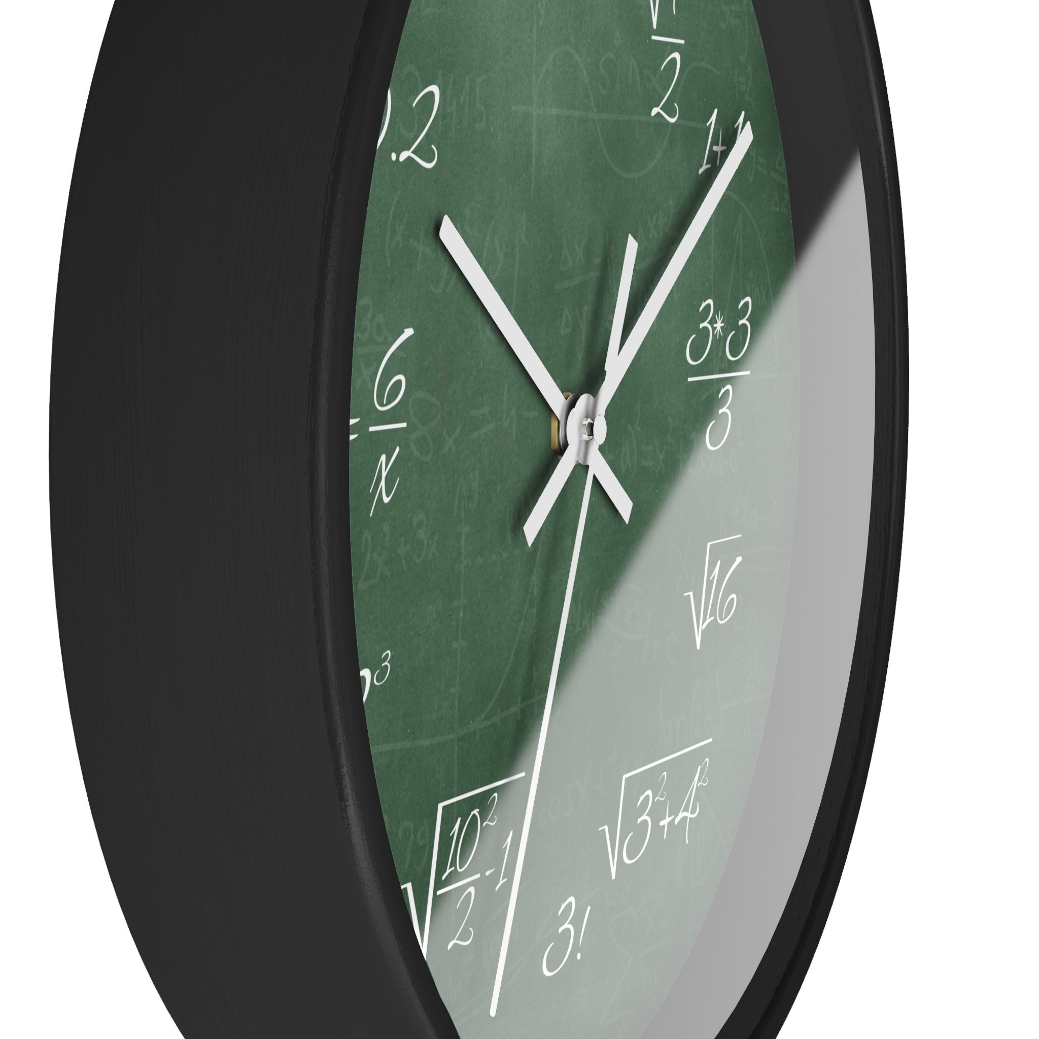 Math Wall Clock Unique Mathematical Equations Decor Teacher Gift ...