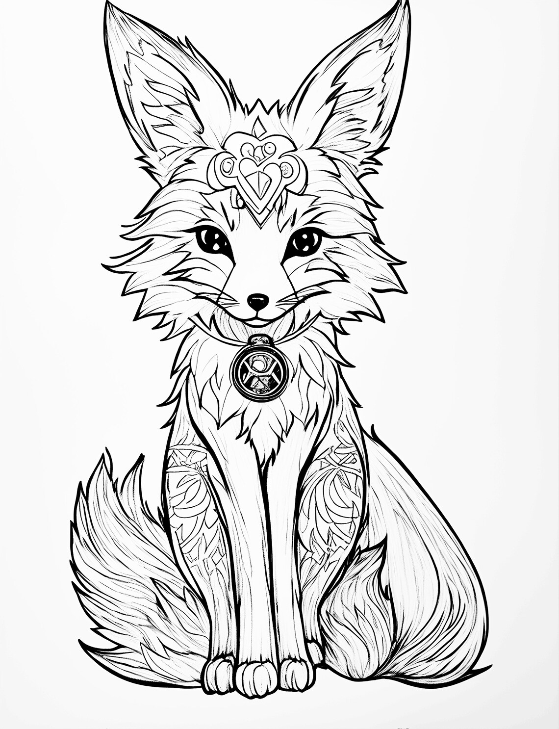 Collection of Adult Coloring Page. Fill Color According to - Etsy