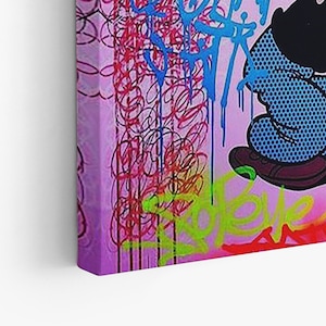 Banksy Popeye Pop Art Graffiti Canvas Wall Artt, Banksy Art, Popeye ...