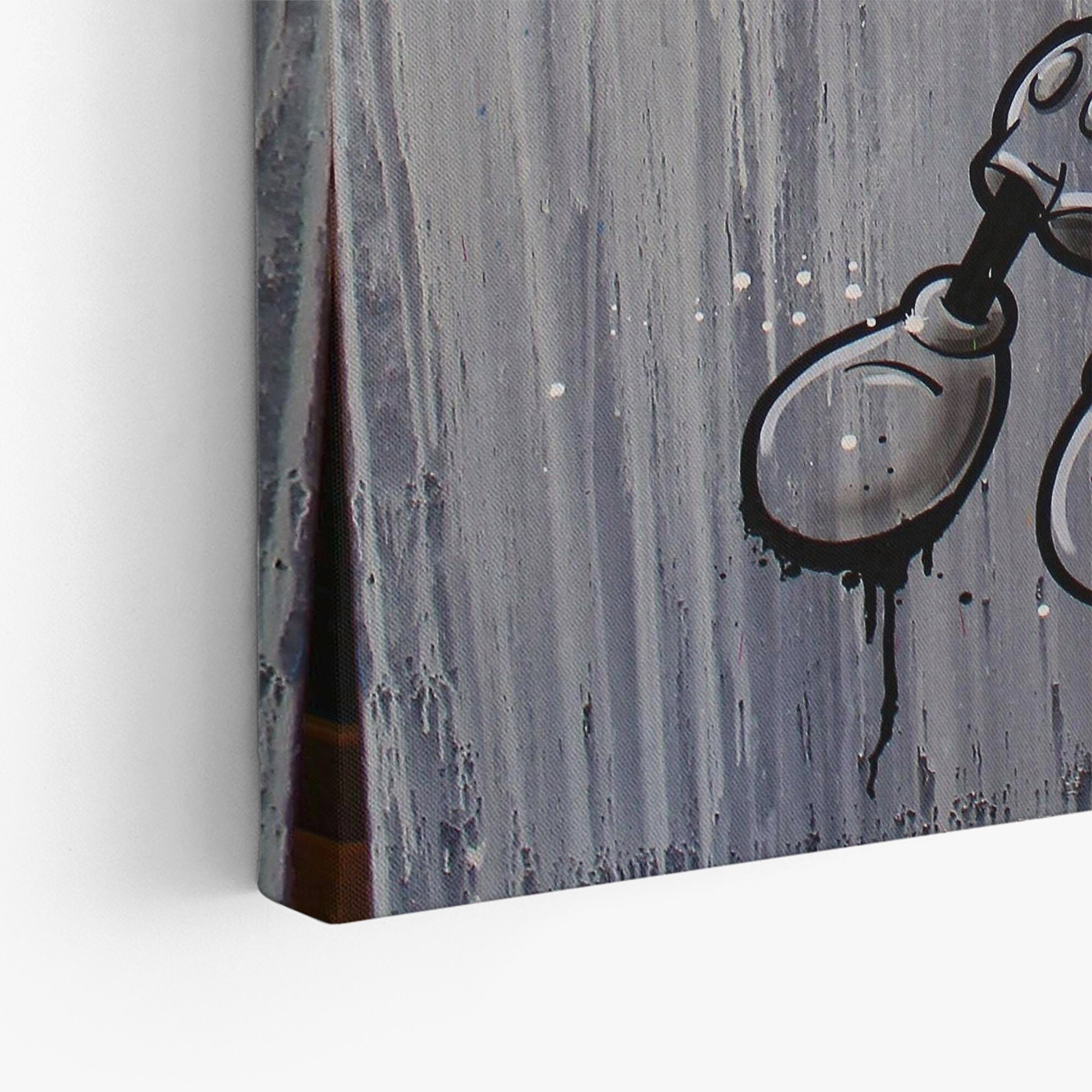 Banksy Abstract Mickey Mouse Canvas Print Art, Banksy Poster, Mickey ...