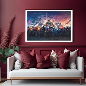 All Characters Marvel XXL Canvas Wall Art ' Blockbuster Fine Art ...