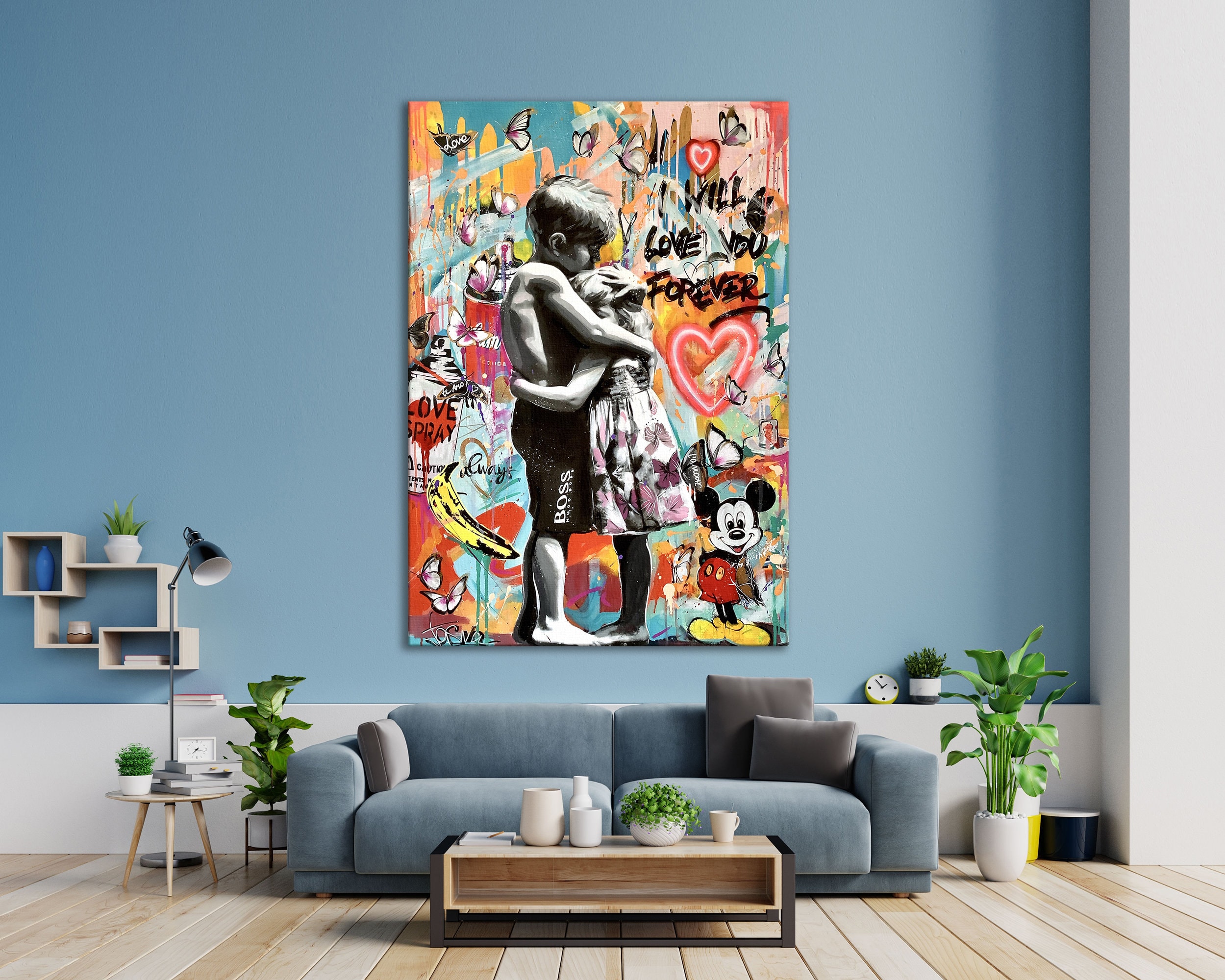 Póster Te Querré Siempre Banksy Graffiti, Arte Urbano Callejero Banksy ...