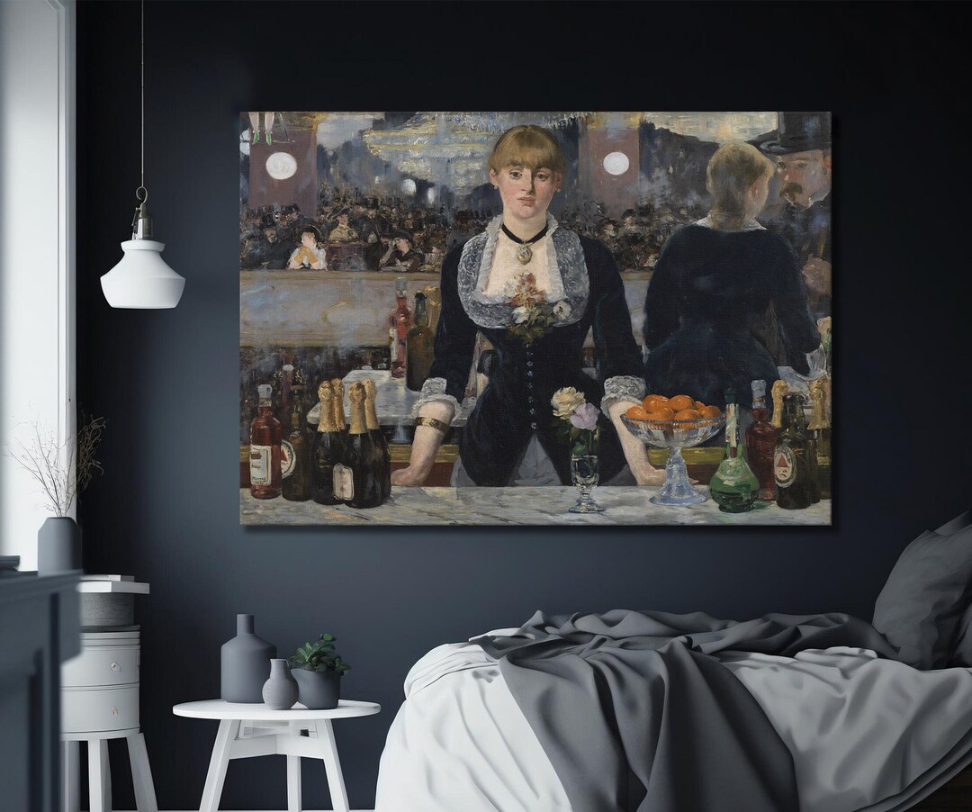 Edouard Manet, A Bar at the Folies-bergère, 1882, Art Print, Canvas ...