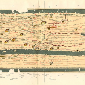 Tabula Peutingeriana (the Peutinger Map) - Pagan & Historical Fine Art ...