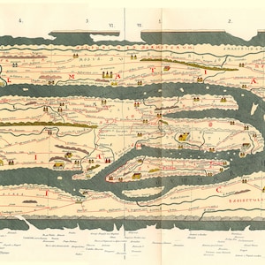 Tabula Peutingeriana (the Peutinger Map) - Pagan & Historical Fine Art ...