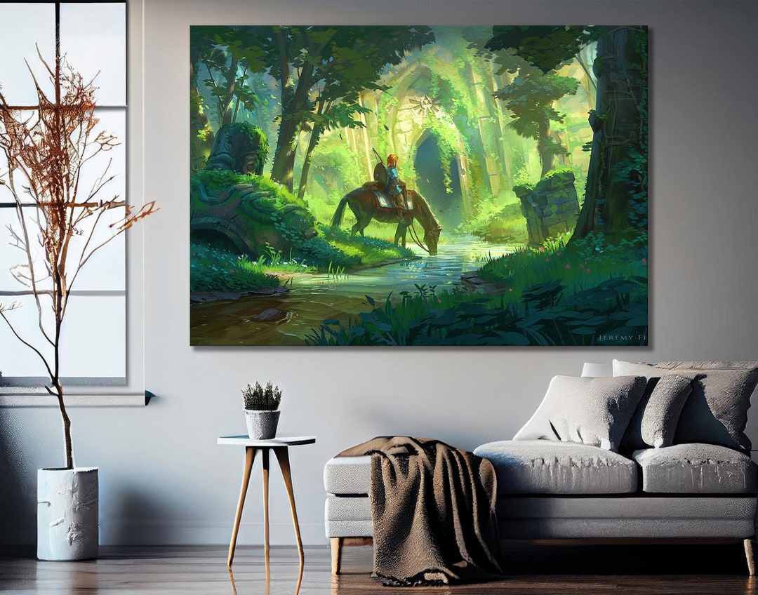 Zelda Poster- Canvas Wall Art- Zelda Video Game Canvas Print - Zelda ...