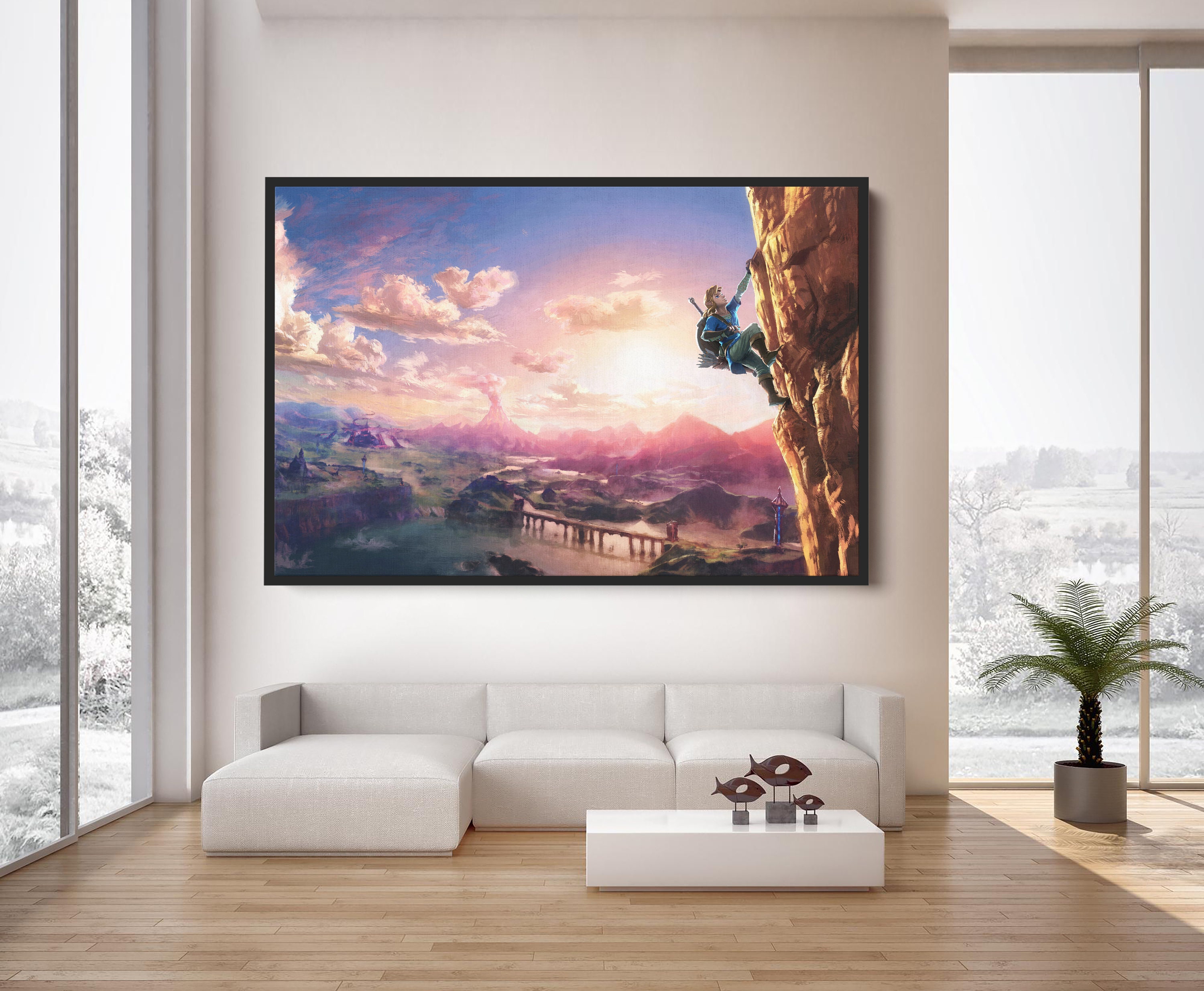 The Legend of Zelda Canvas Wall Art Zelda Video Game Canvas - Etsy