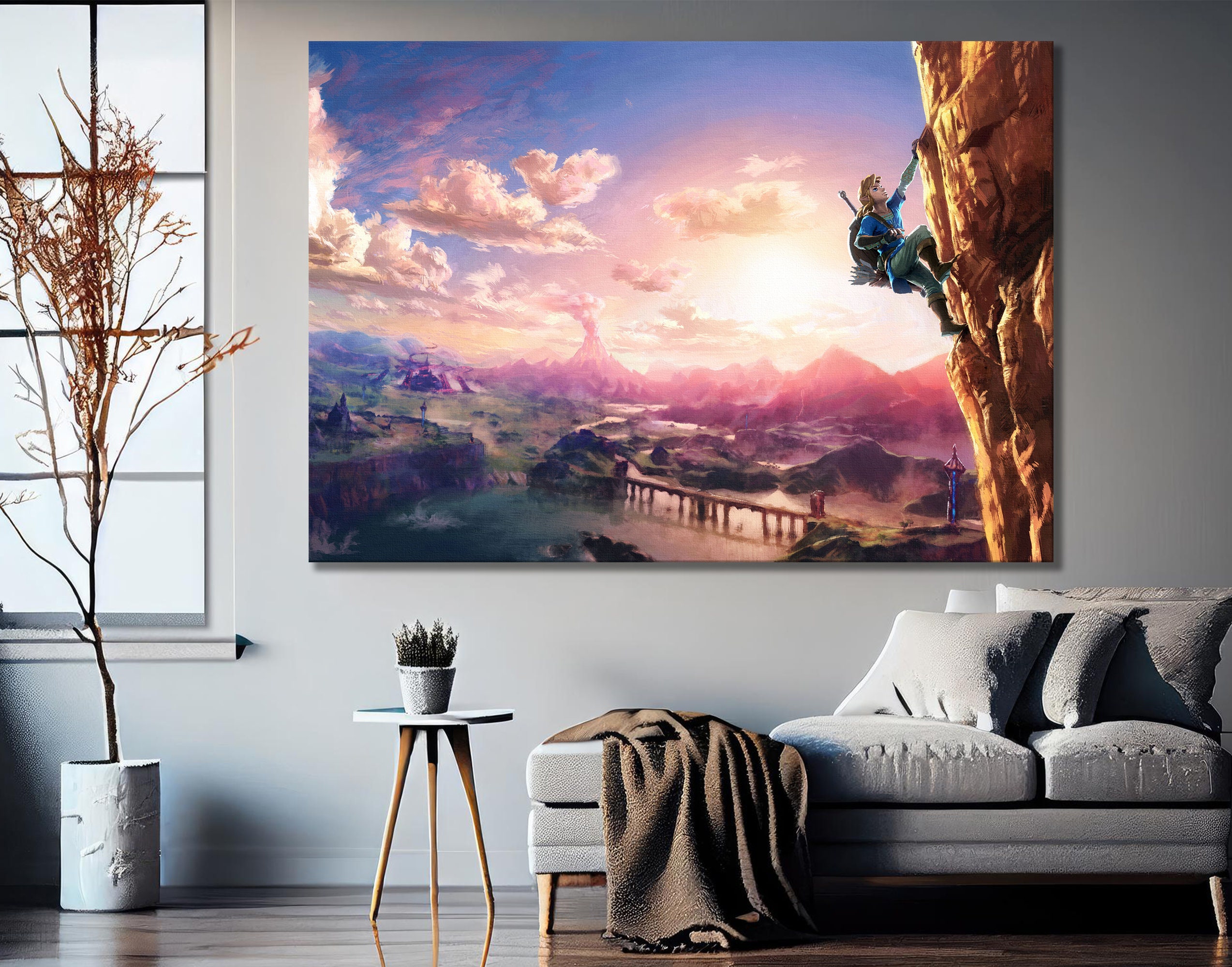 The Legend of Zelda Canvas Wall Art Zelda Video Game Canvas - Etsy