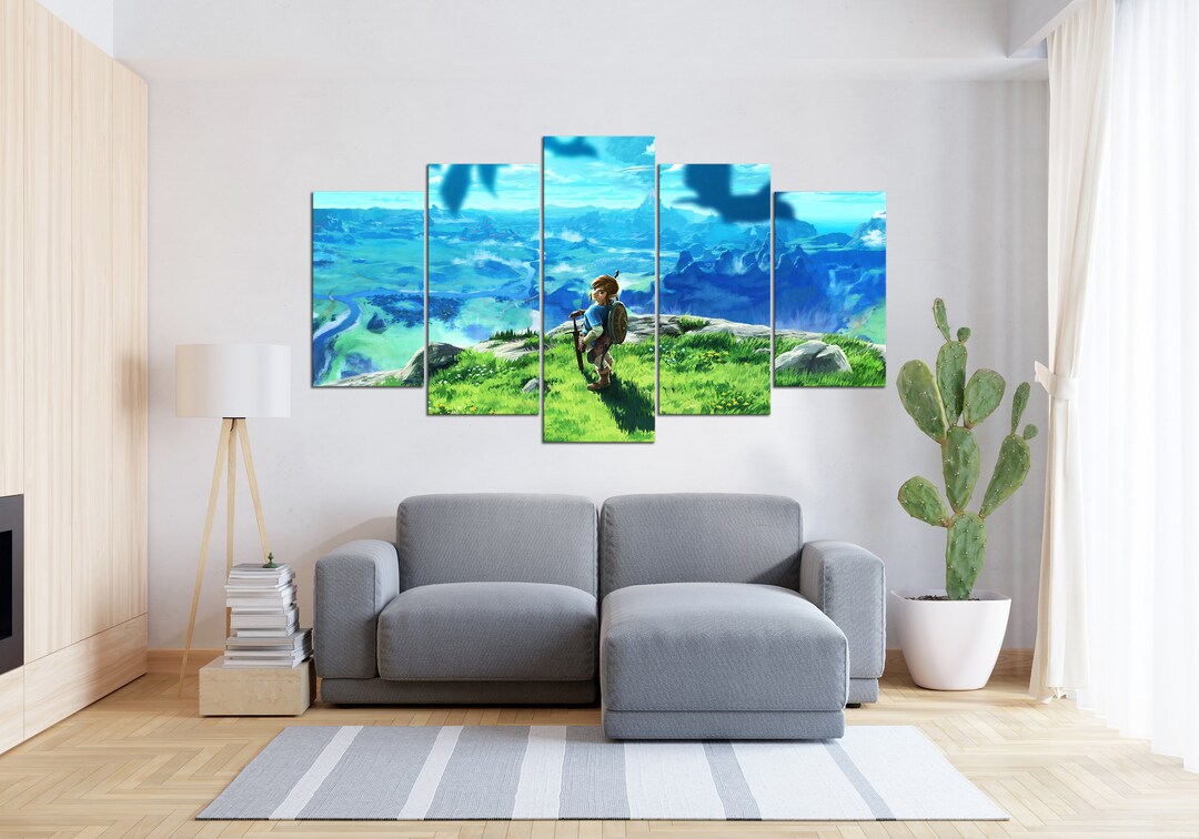 The Legend of Zelda 5 Pieces Canvas Wall Art Zelda Video Game Canvas ...