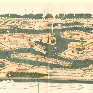 Tabula Peutingeriana (the Peutinger Map) - Pagan & Historical Fine Art ...