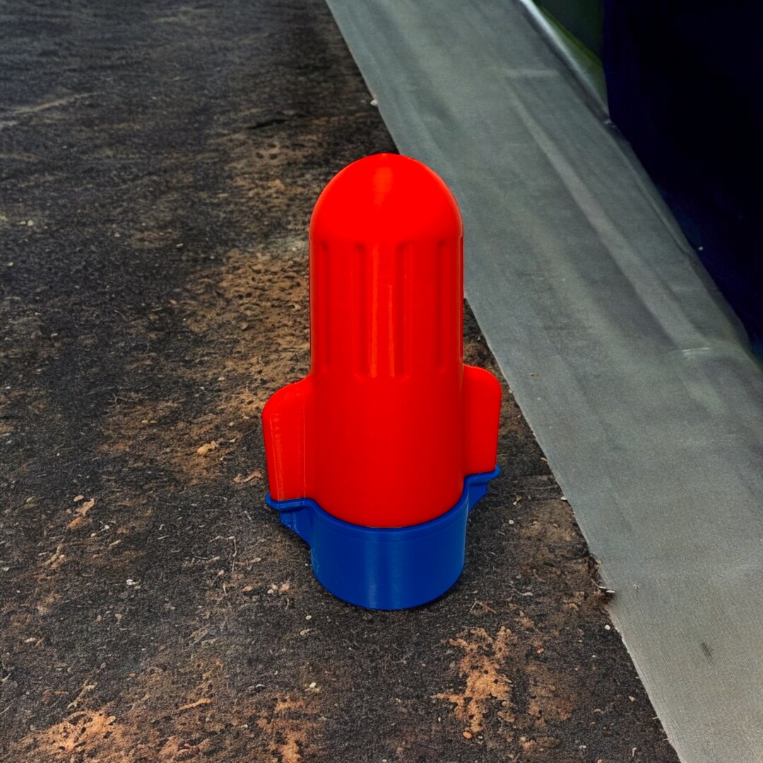 3D Printed Blue/orange 3M Wire Nut Container - Etsy