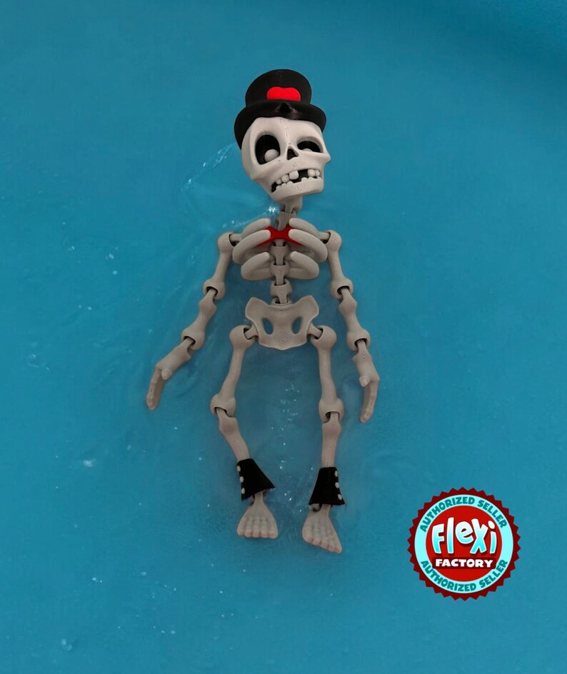 3D Printed Articulating Dapper Skeleton - Etsy