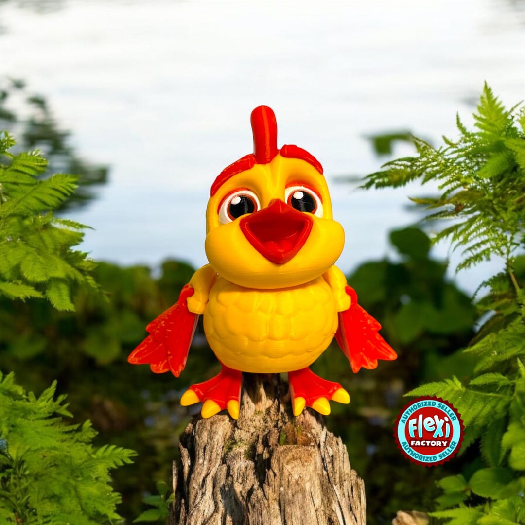 Cute 3D Printed Articulating Chicken - Etsy