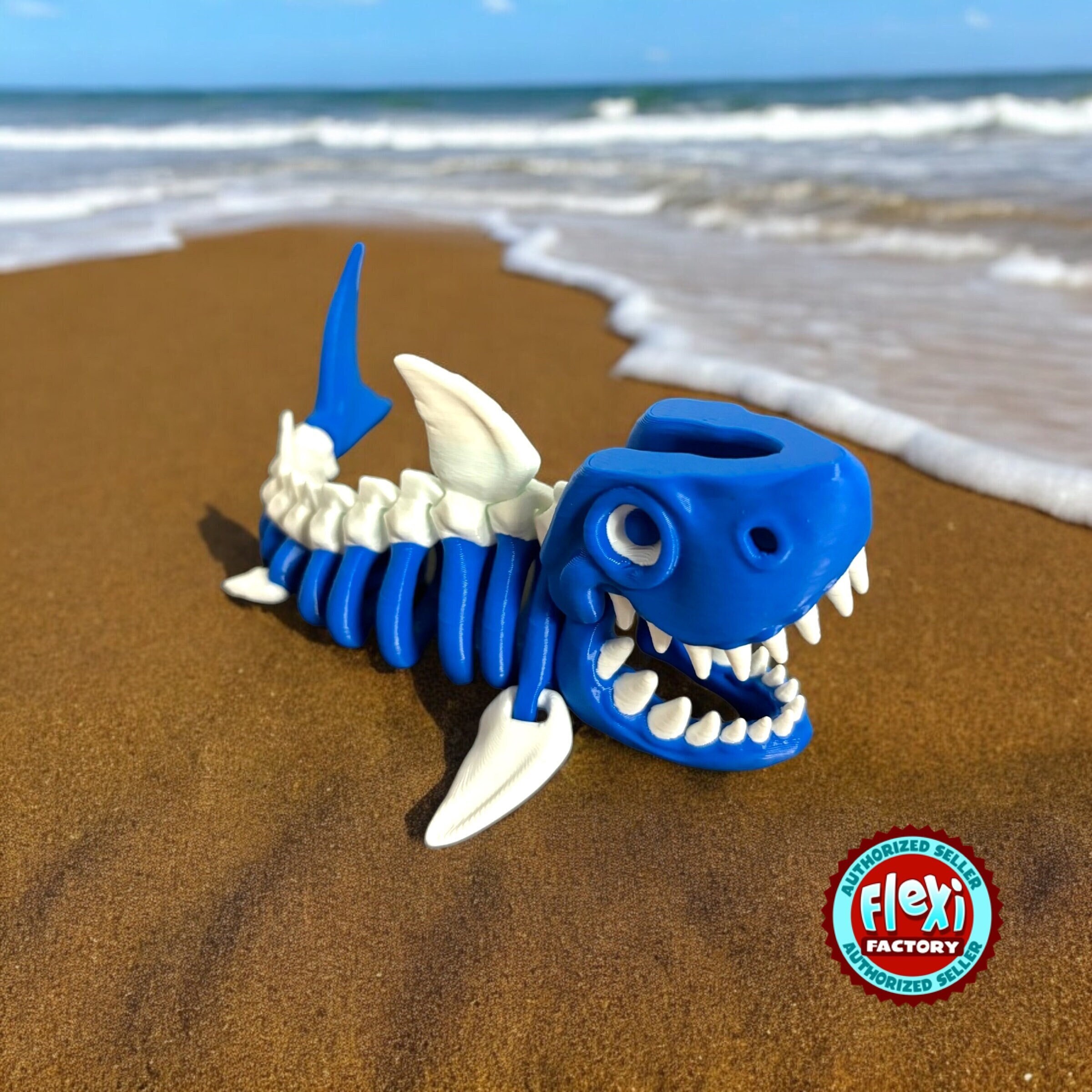 3D Printed Articulating Skeleton Shark - Etsy