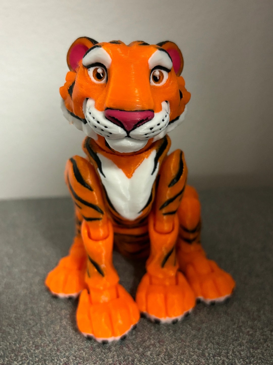3D Printed Articulating Tiger Small - Etsy