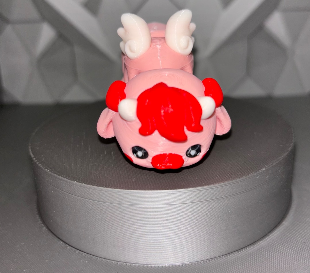 Cute 3D Printed Articulating Cupid Cow - Etsy