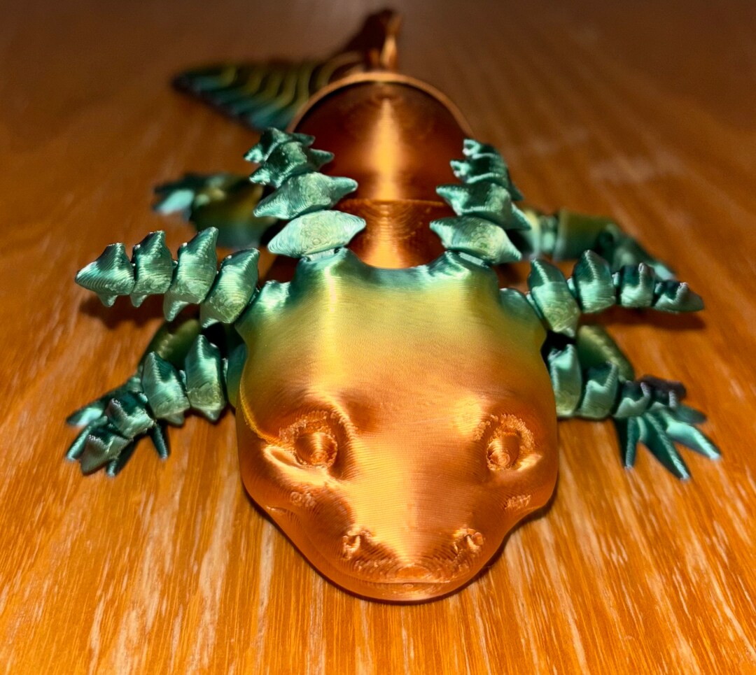 Cute 3D Printed Articulating Axolotl - Etsy