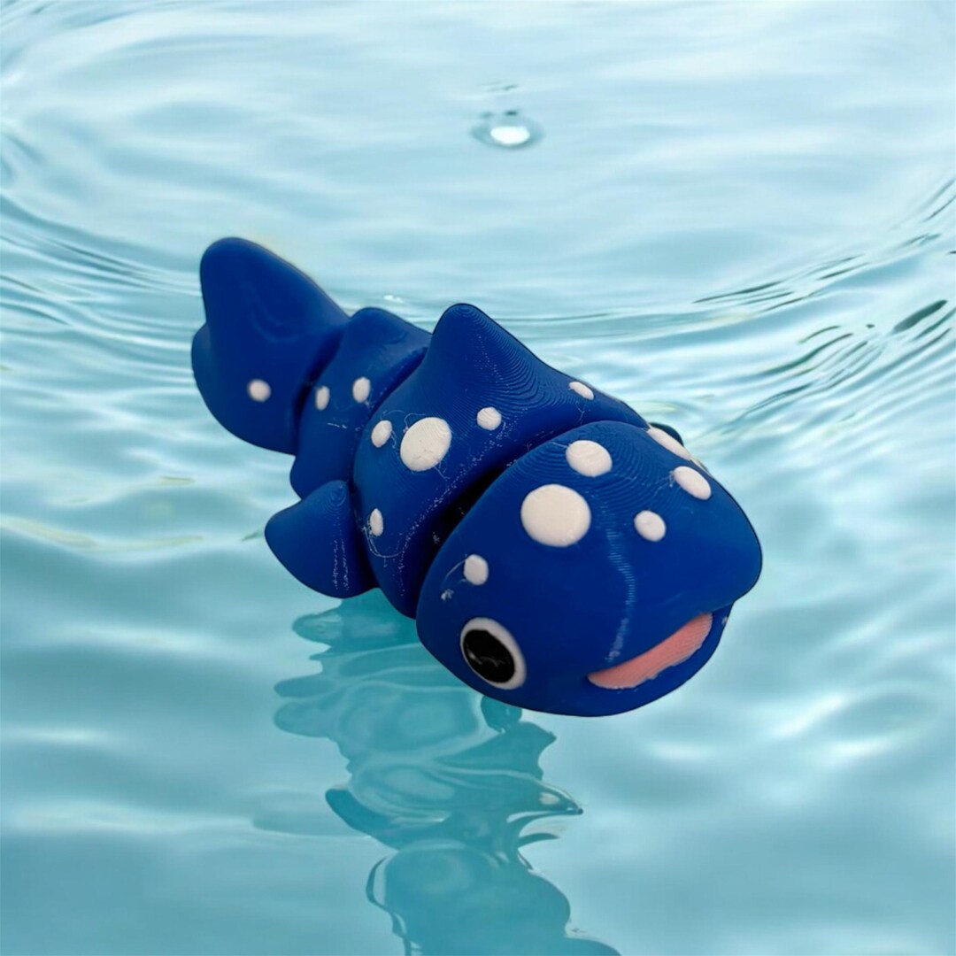 3d Printed Articulating Baby Whale Shark Etsy