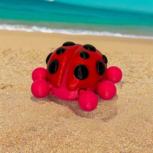 3D Printed Articulating Ladybug - Etsy