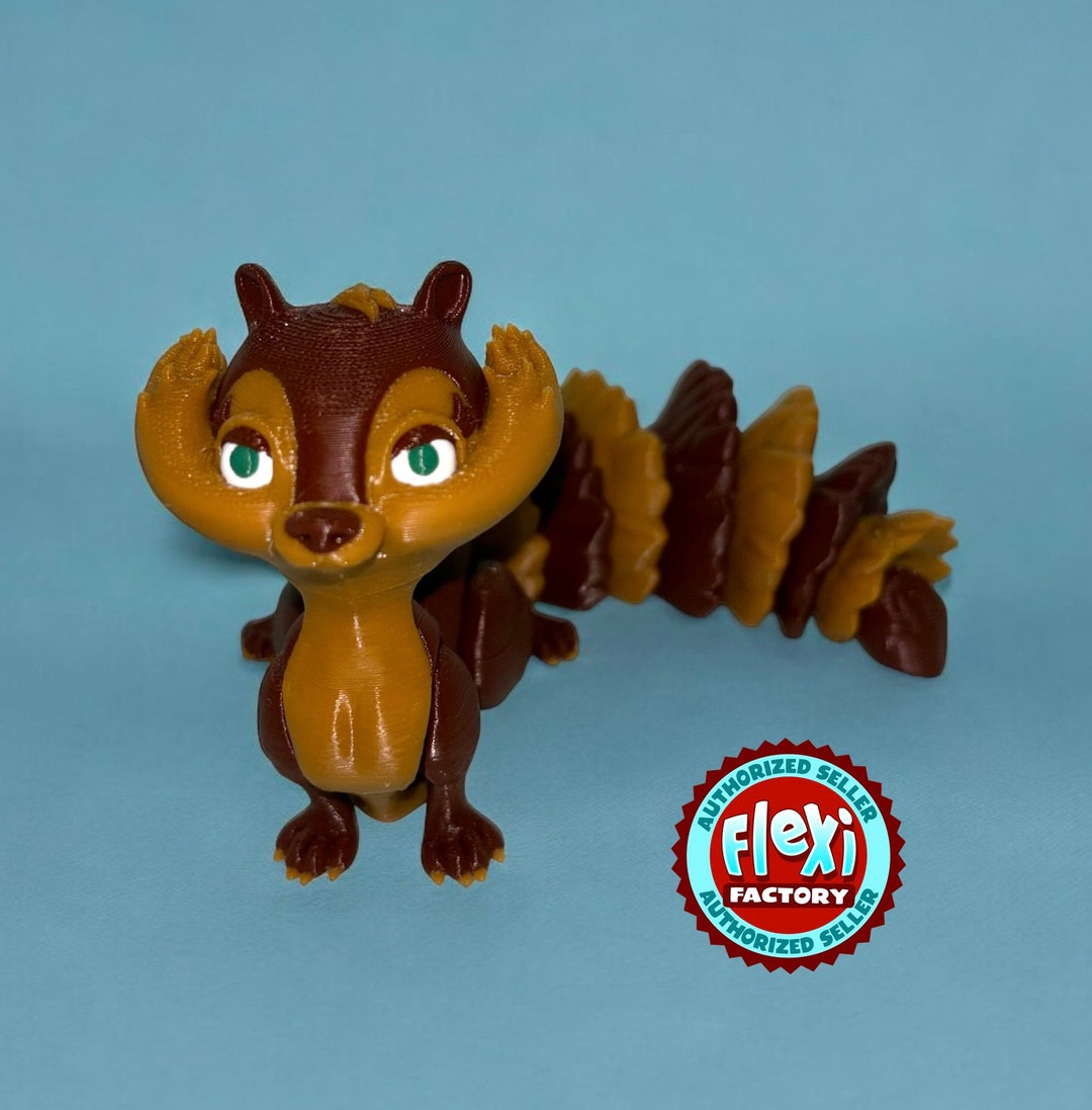 Cute 3D Printed Articulating Squirrel - Etsy