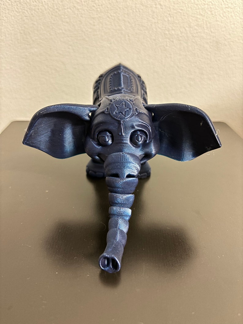 3D Printed Articulating Elephant - Etsy