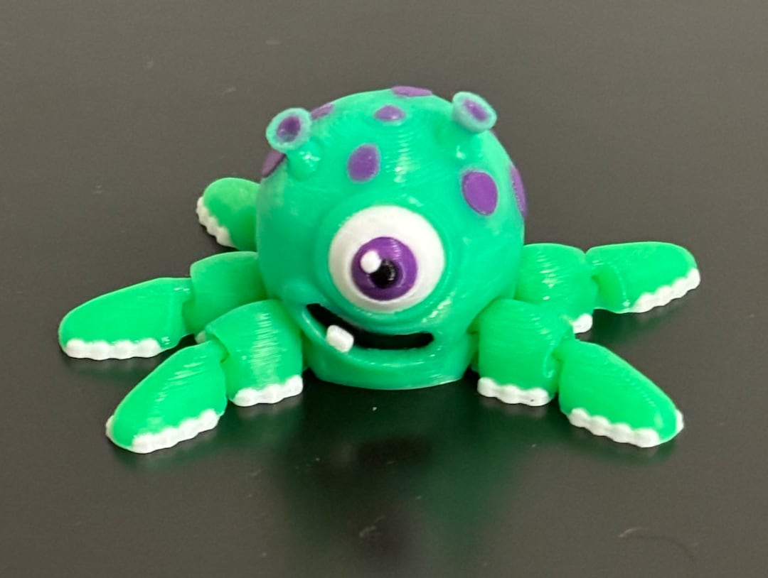 3D Printed Cute Alien Fidget Pencil Topper - Etsy
