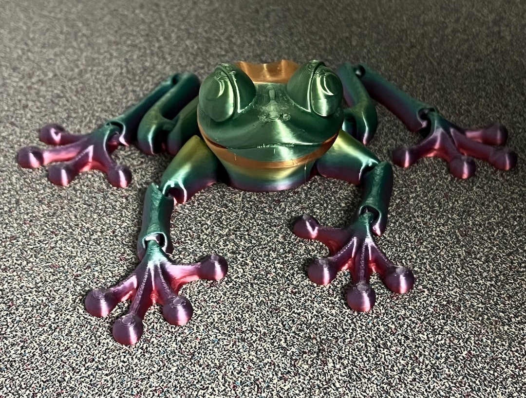 Cute 3D Printed Articulating Frog - Etsy