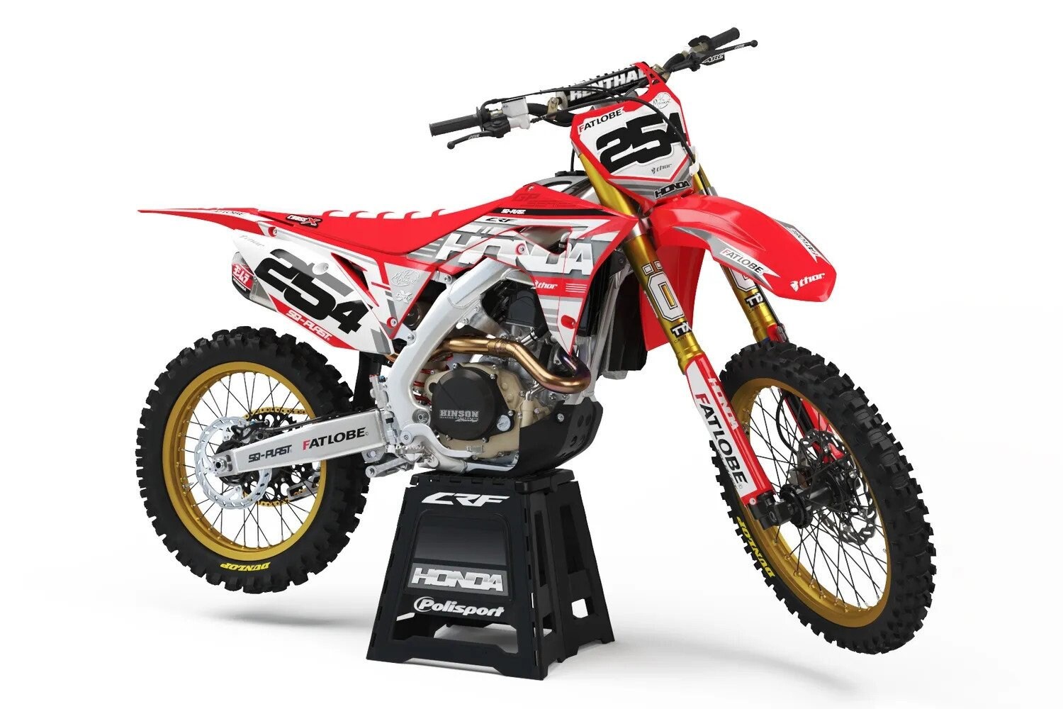 HONDA Motocross Graphics Kit, Decals | Redeemer for CR CRF 125-501cc ...