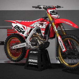 HONDA Motocross Graphics Kit, Decals | Redeemer for CR CRF 125-501cc ...