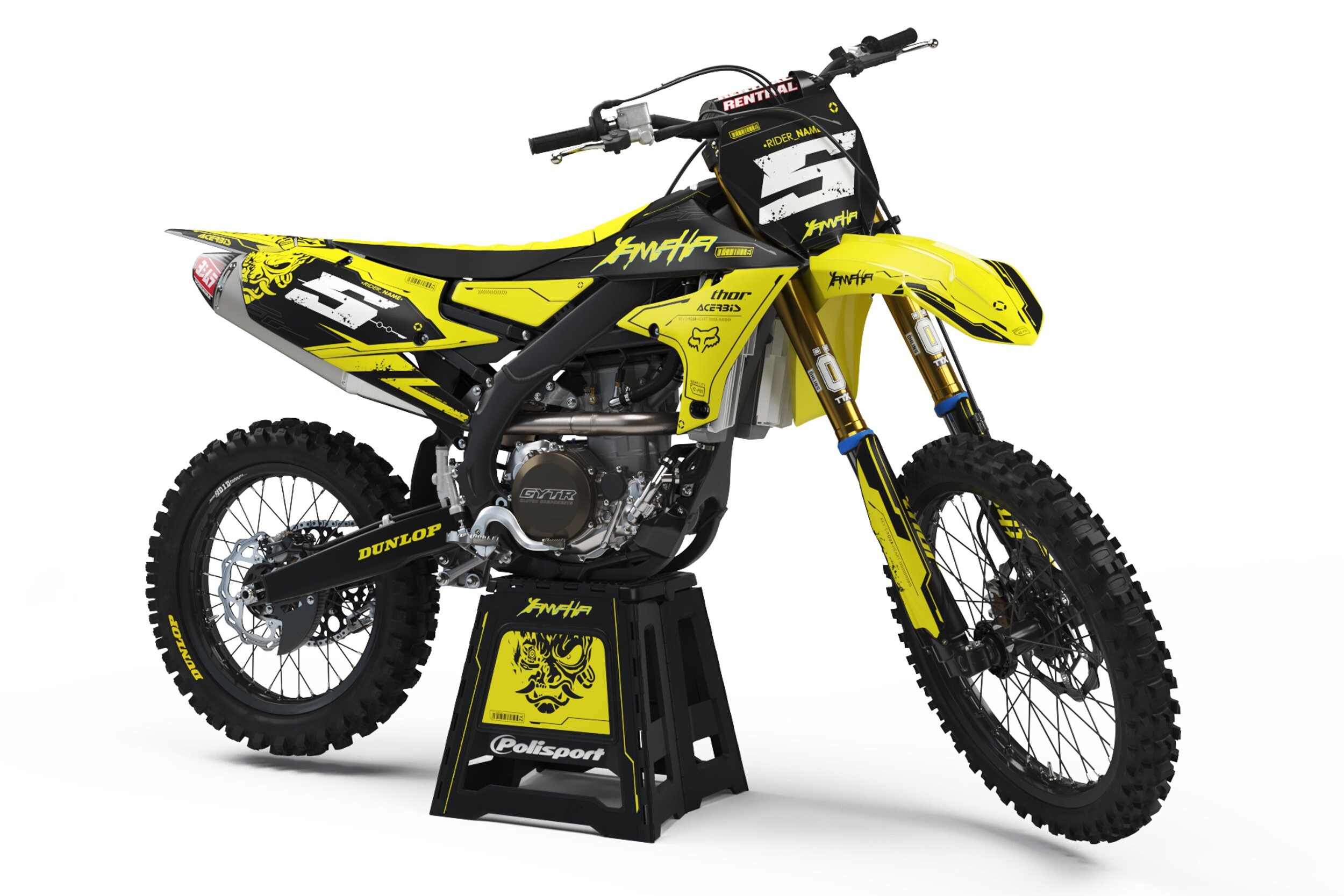 YAMAHA Motocross Graphics Kit, Decals | Night City for Yz, Yz-f 65 ...