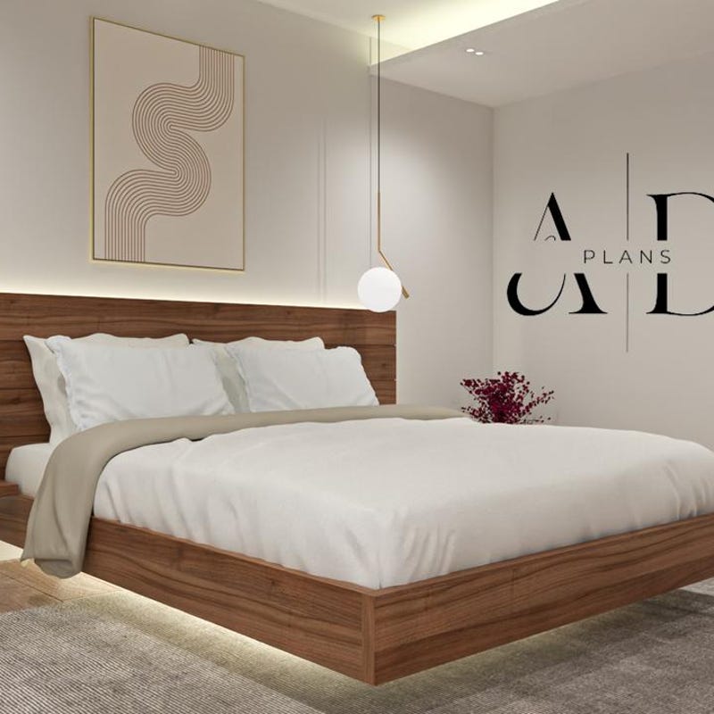 Floating Bed Headboard - Etsy