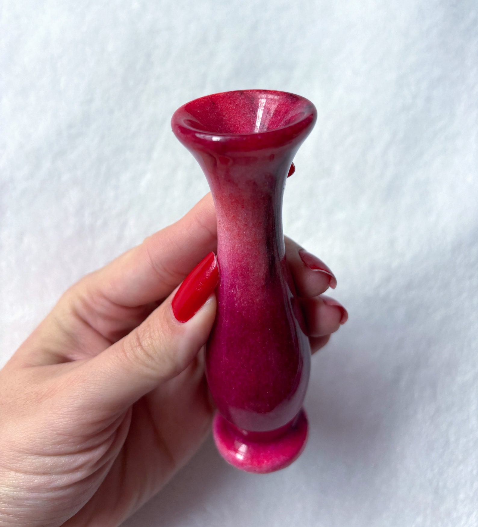 Rare GENUINE PINK MARBLE Vase Made in Taiwan Marble Bud Vase Fuchsia - Etsy