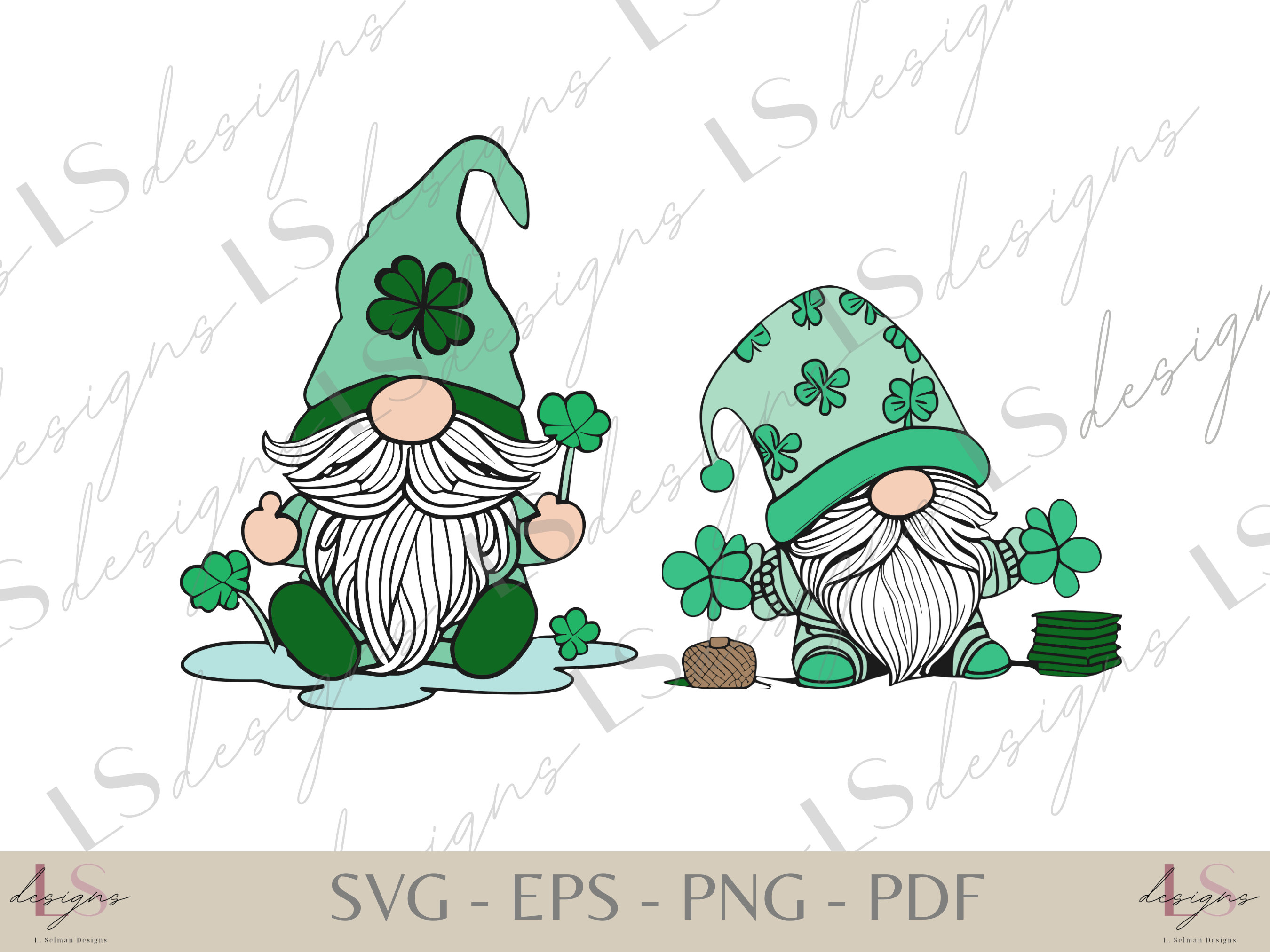 St Patrick's Day Gnome SVG Bundle, Saint Patrick Gnome Cuttable Design ...
