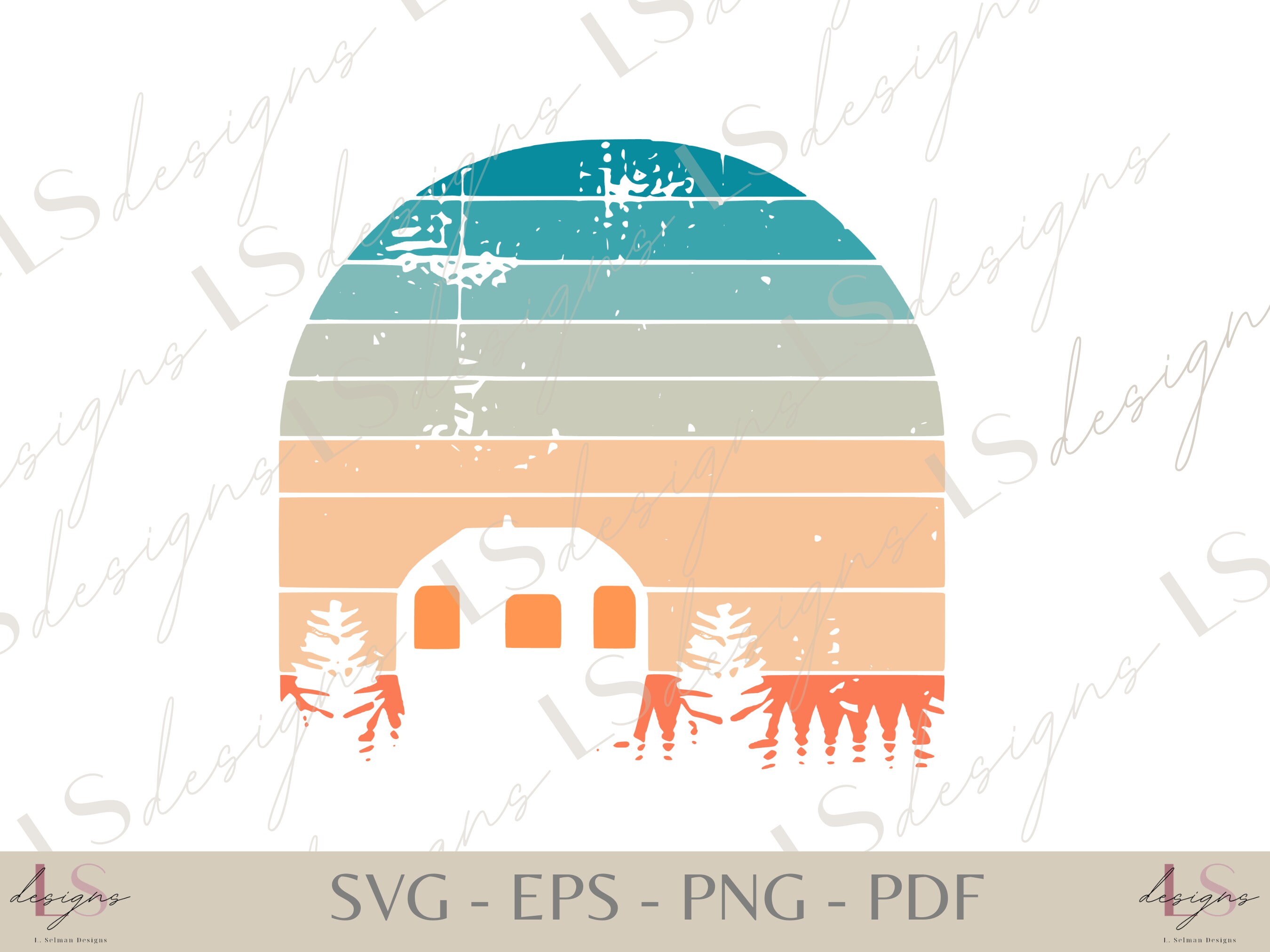 Retro Camper SVG, Camping SVG, Retro Sunset Camping PNG, Glamping Svg ...