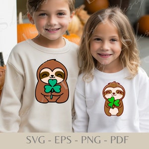 St Patrick's Day Kawaii Animal SVG Bundle, Saint Patrick Kawaii ...