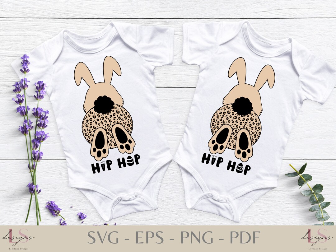 Twin Baby Cheetah Bunny SVG, Easter Bunny PNG, Toddler Easter Design ...