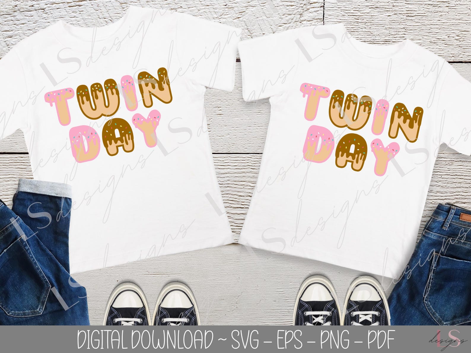 Twin Day SVG Design, Twin Day Shirts SVG File, Twinning, School Twin ...