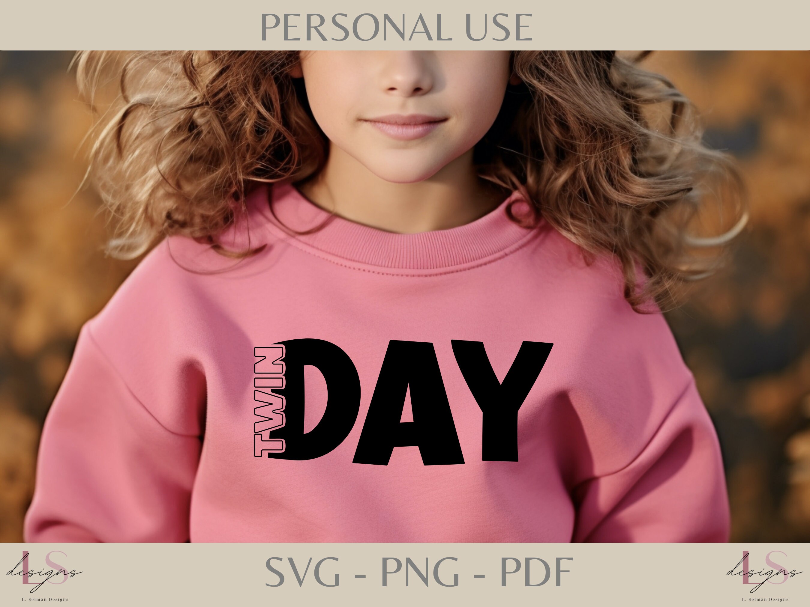 Twin Day SVG Design, Twin Day Shirts SVG File, Twinning, School Twin ...