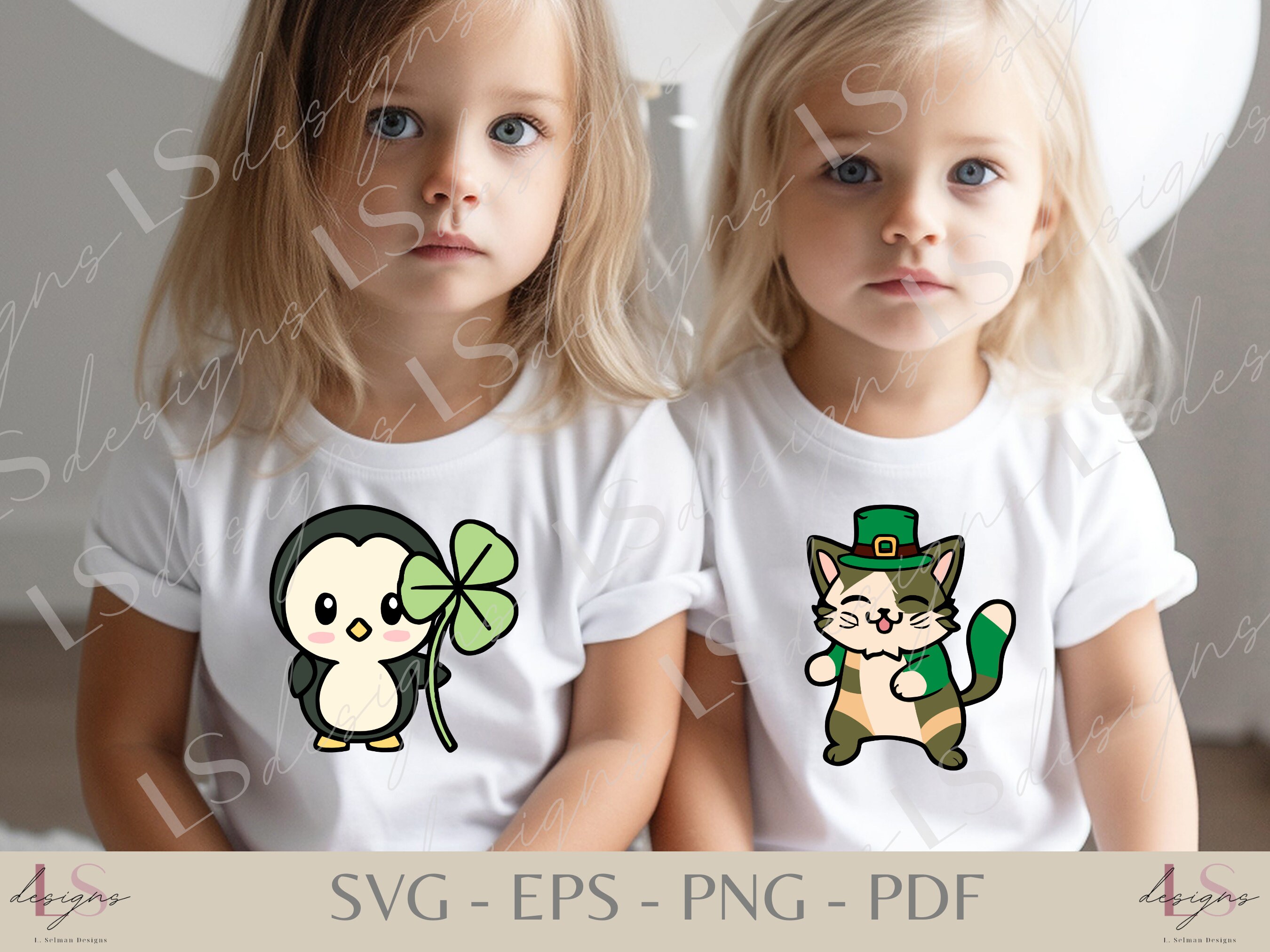 St Patrick's Day Kawaii Animal SVG Bundle, Saint Patrick Kawaii ...