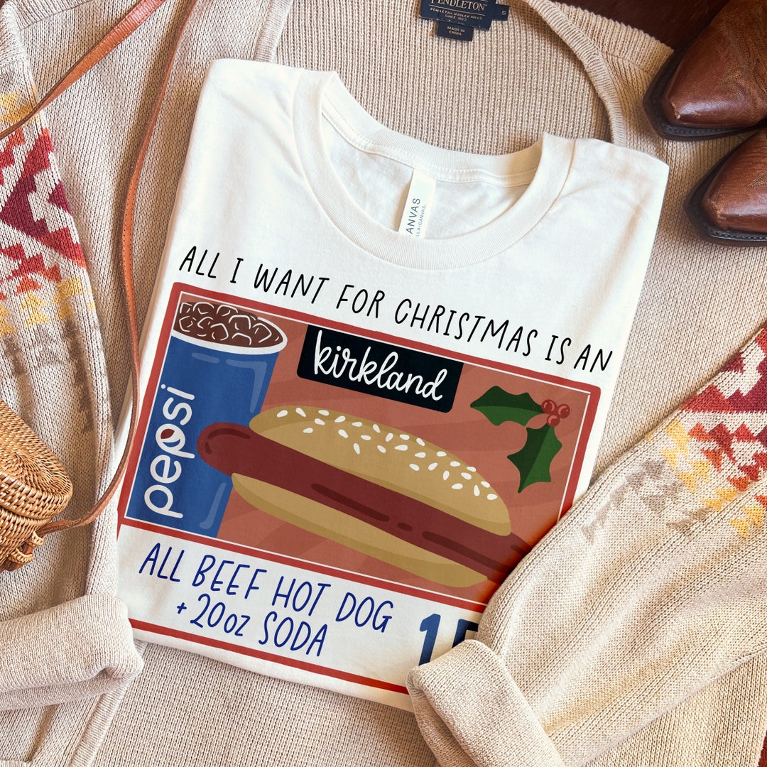 Christmas Costco Hot Dog Shirt - Handmade T-shirt | Funny Costco Gift ...
