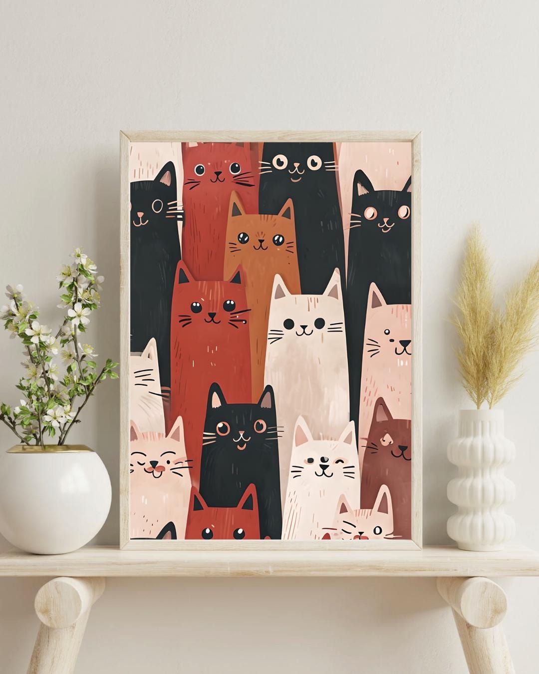 Funny Cats Digital Wall Art Print Funny Cat Poster Cute Kitten ...