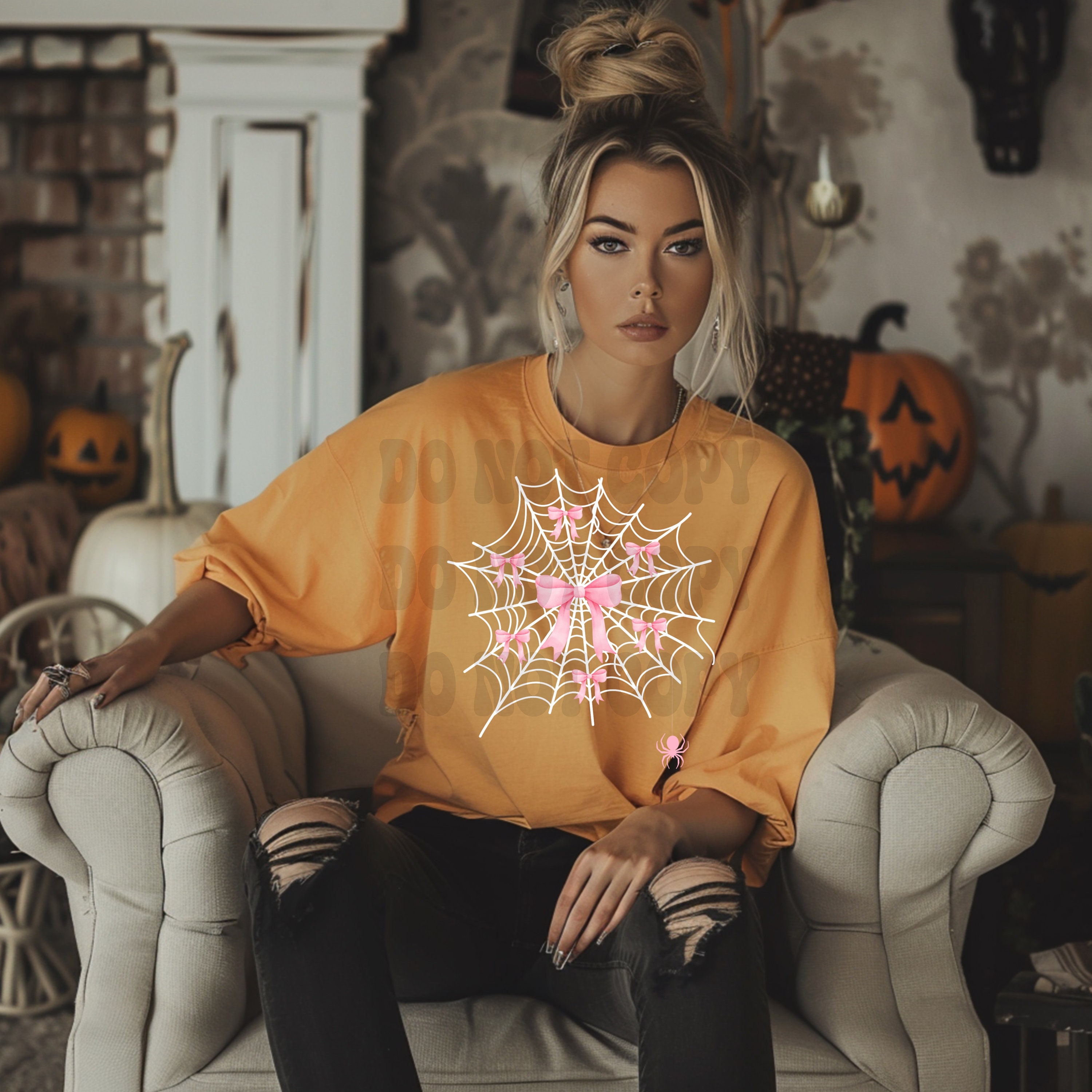 Halloween Coquette and Spider Png, Coquette Bow Png, Halloween Png ...