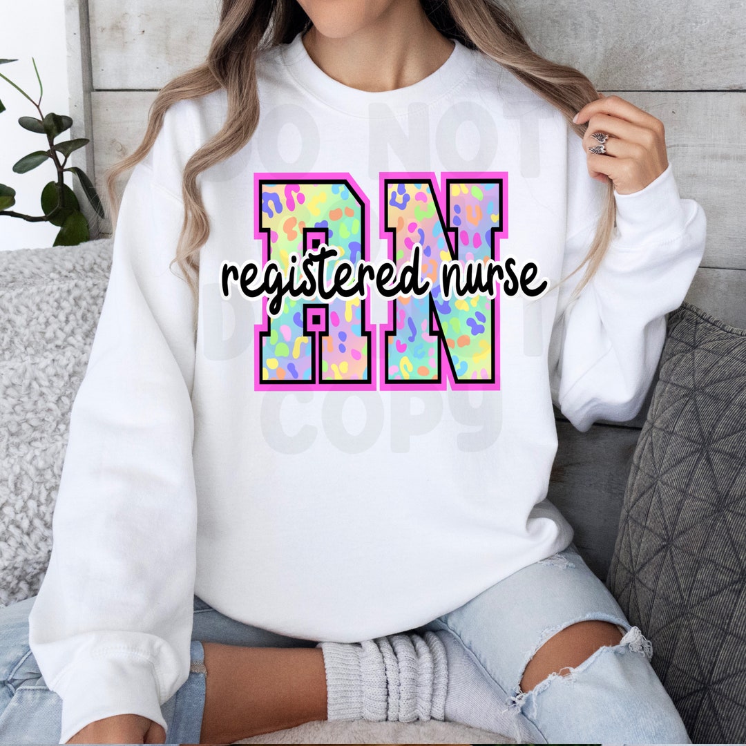 RN Png, Leopard RN Png, Neon Pastel Png, Registered Nurse Png, New ...