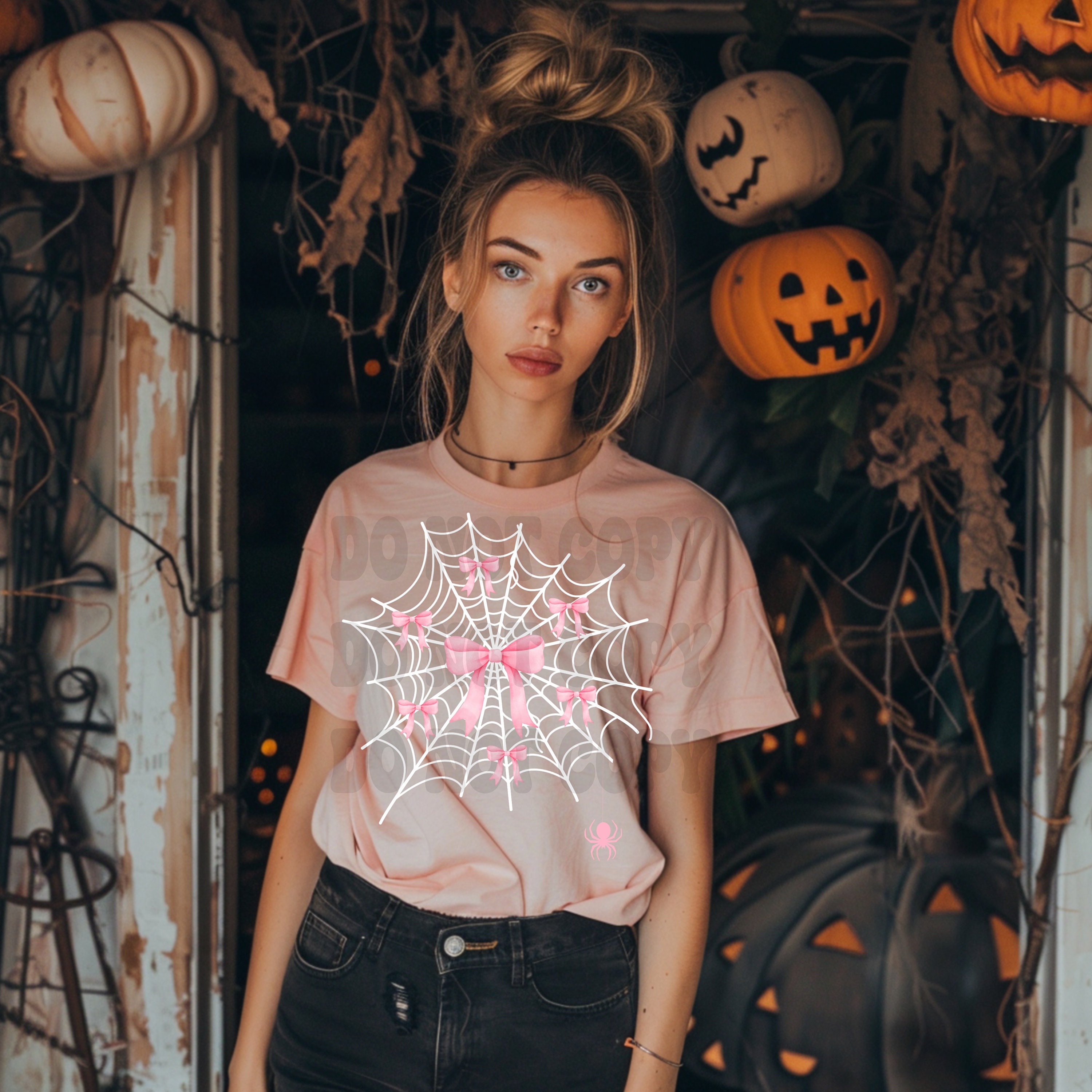 Halloween Coquette and Spider Png, Coquette Bow Png, Halloween Png ...