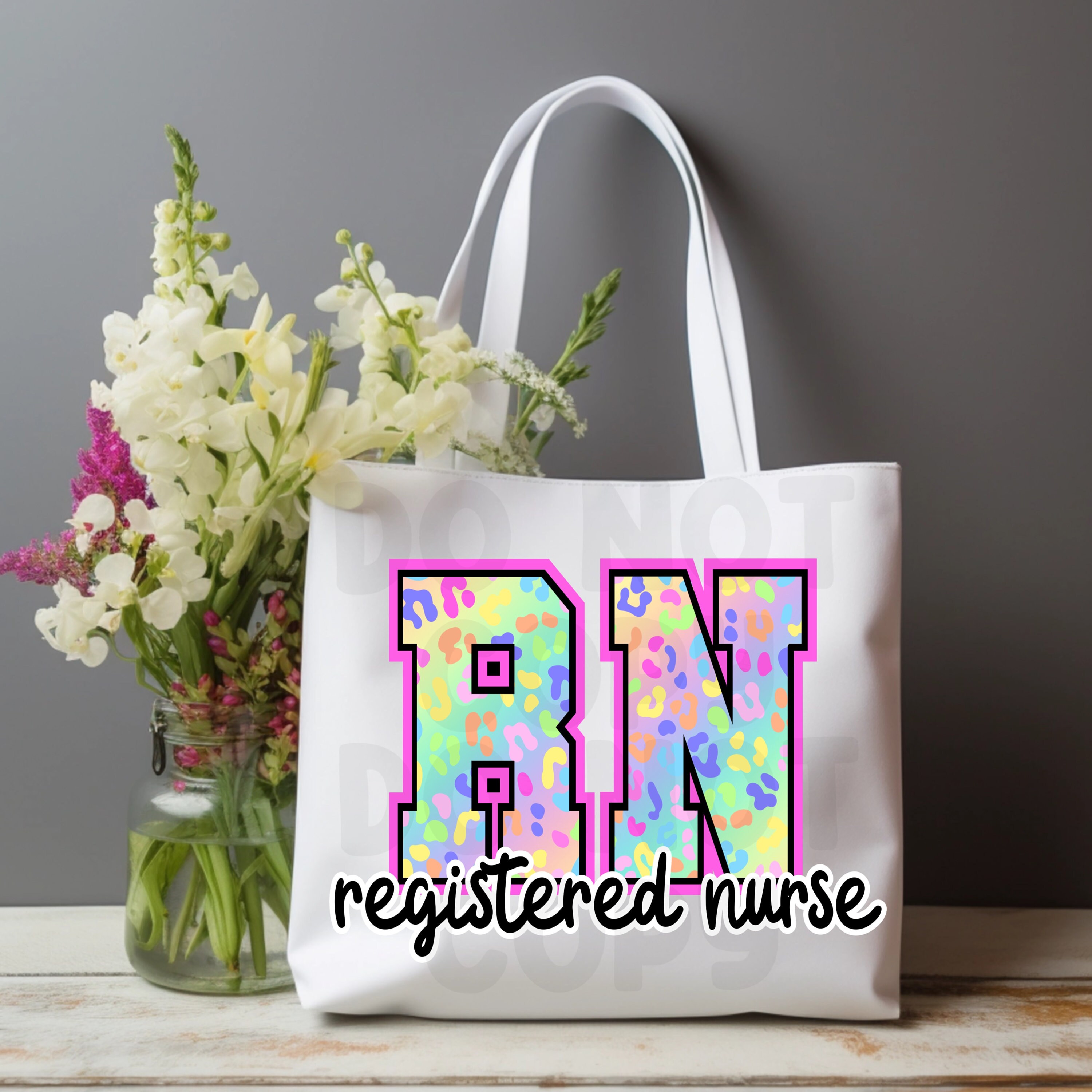 RN Png, Leopard RN Png, Neon Pastel Png, Registered Nurse Png, New ...