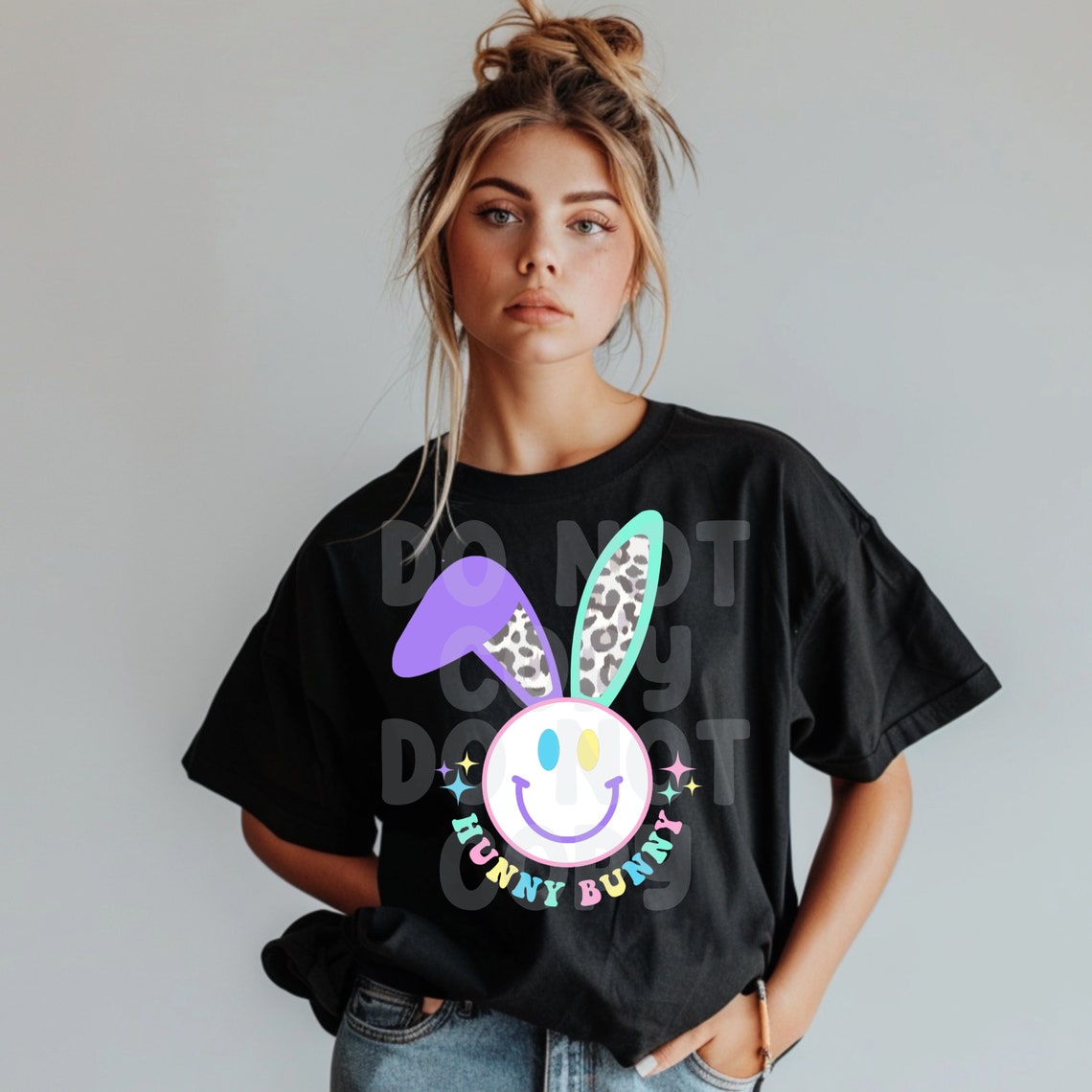 Easter Png, Hunny Bunny Png, Bunny Png, Pastel Leopard Png, Retro Png ...