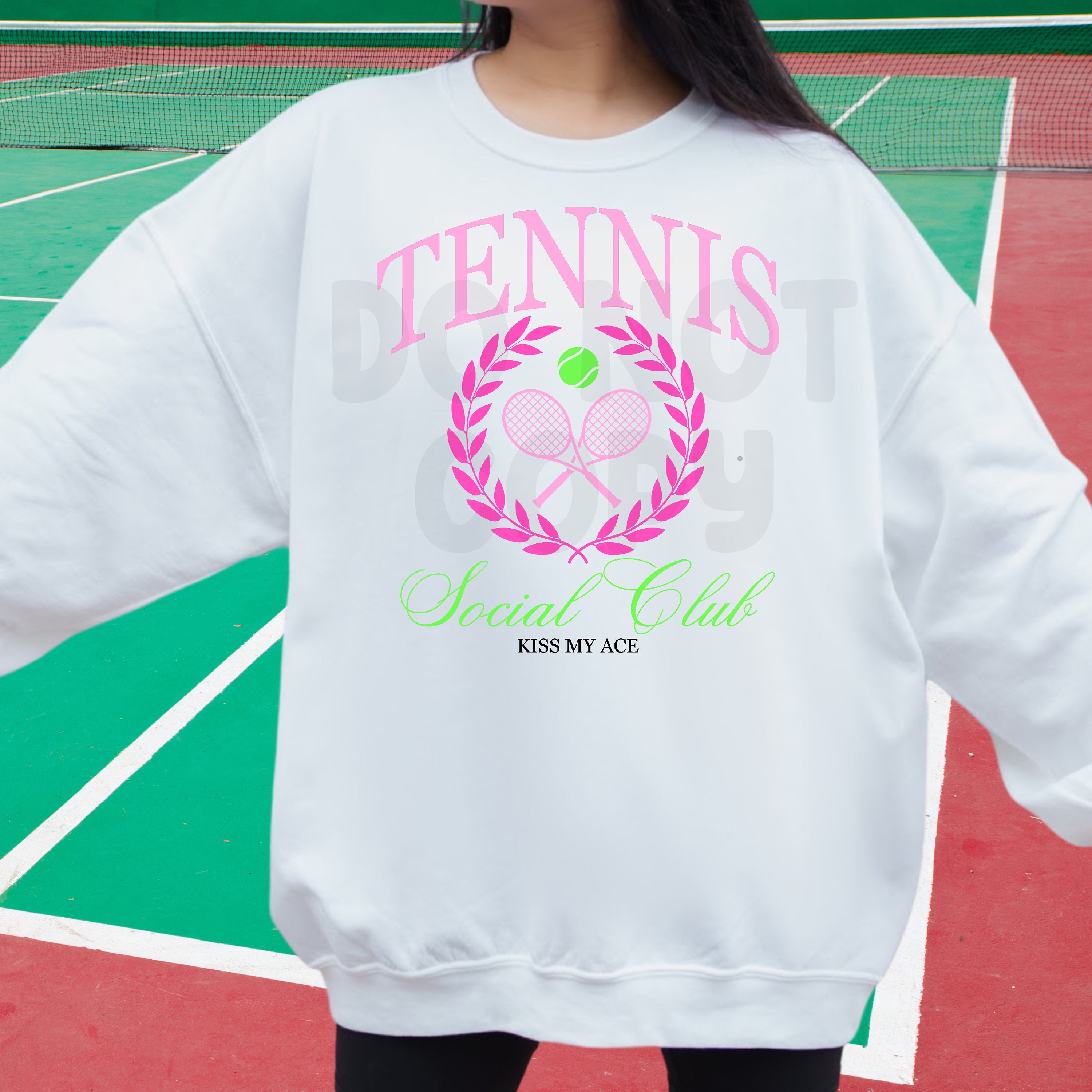 Preppy Tennis PNG Tennis Racket PNG Pink Tennis Floral Bow Png Tennis ...