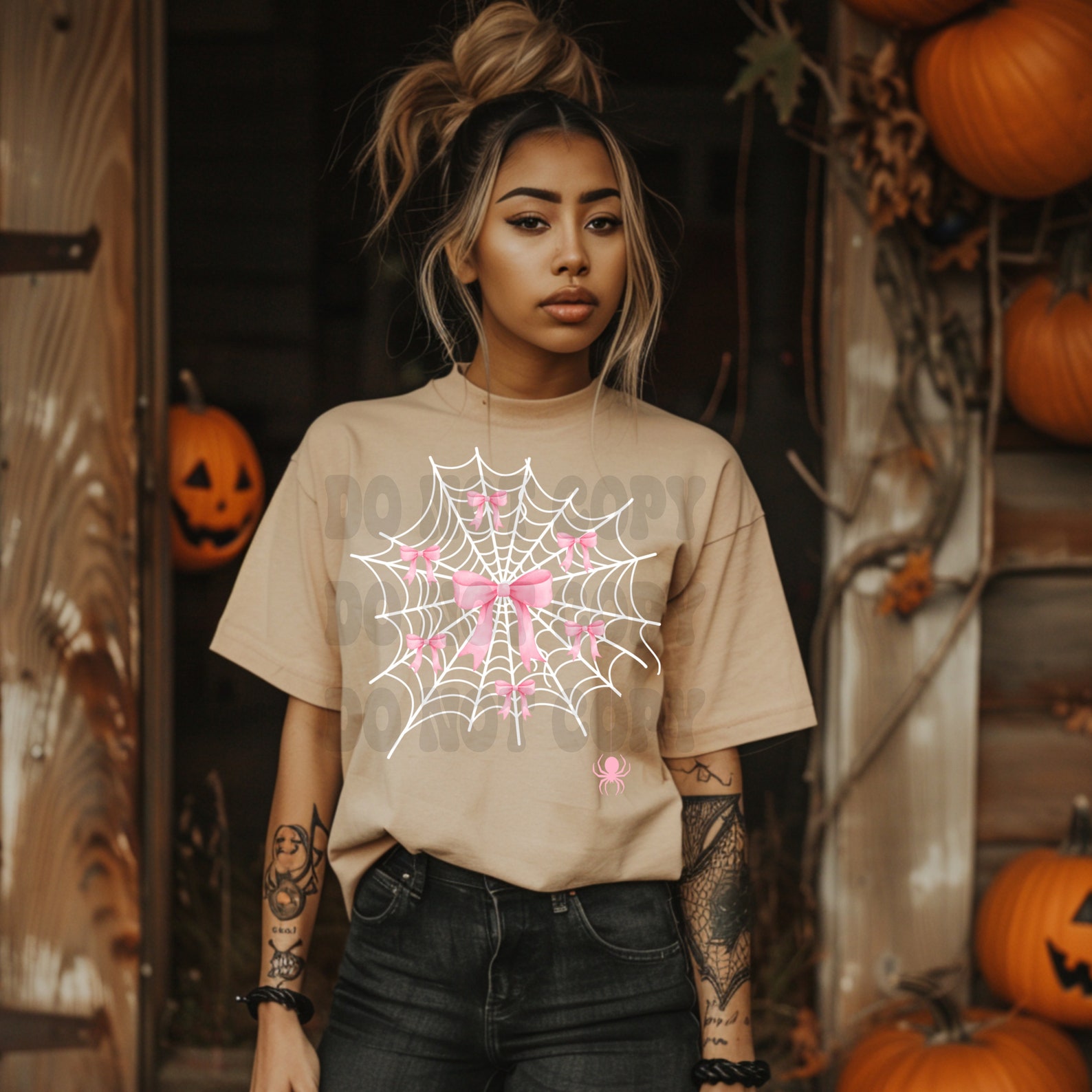 Halloween Coquette and Spider Png, Coquette Bow Png, Halloween Png ...