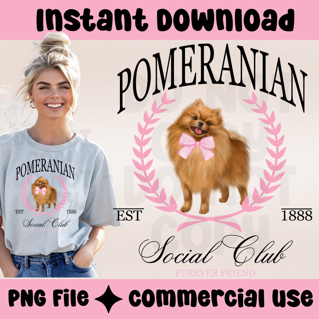 Pomeranian Dog Social Club Png, Pomeranian Png, Pomeranian, Pomeranian Gift, Pomeranian Mom ...